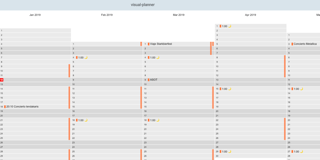 HOWTO see Google Calendar events in yearly view – ivanmosquera.net